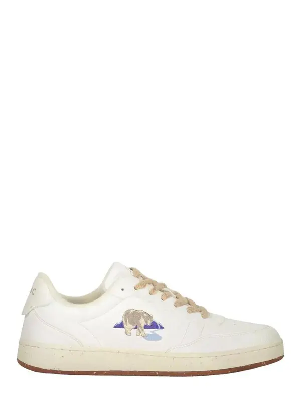 ACBC Bear-embroidered Sneakers - White