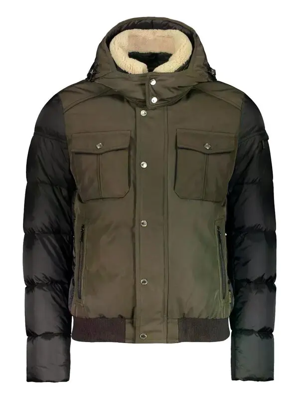 MOORER Padded Collar Jacket - Green