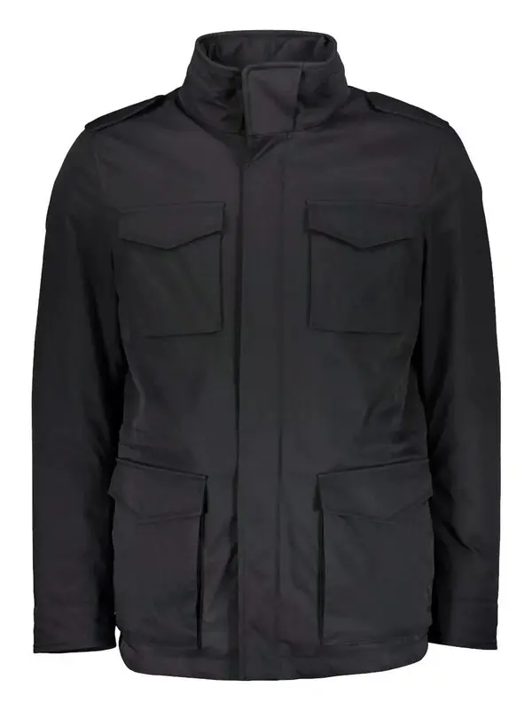 Herno Jacket With Zip Pockets - Black