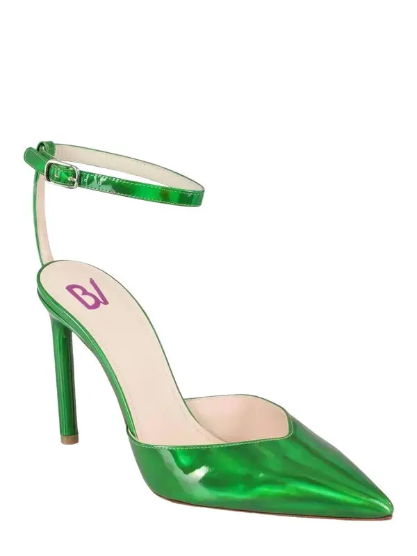 BETTINA VERMILLON 105mm Erin Glossy Pumps - Green
