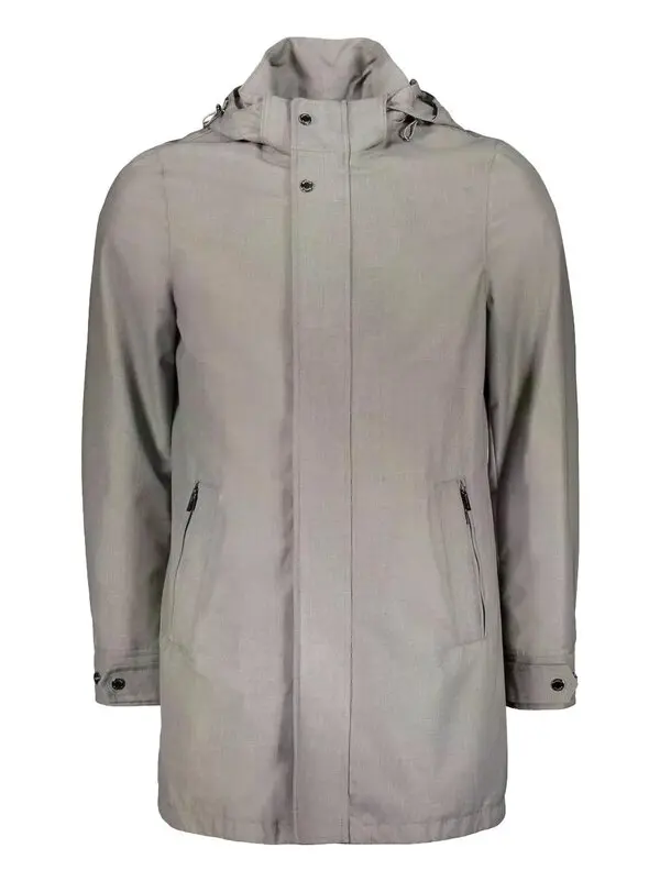 MOORER Jacket With Hood - Grey