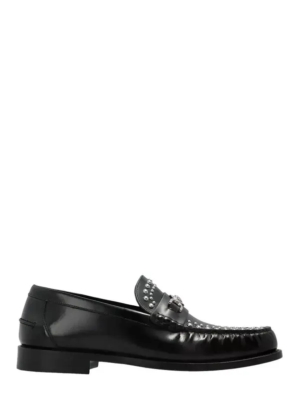 Versace Medusa '95 Studded Embellishment Loafers - Black