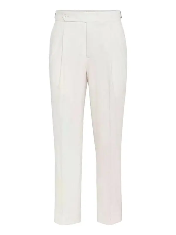 Brunello Cucinelli Tailored Trousers - White