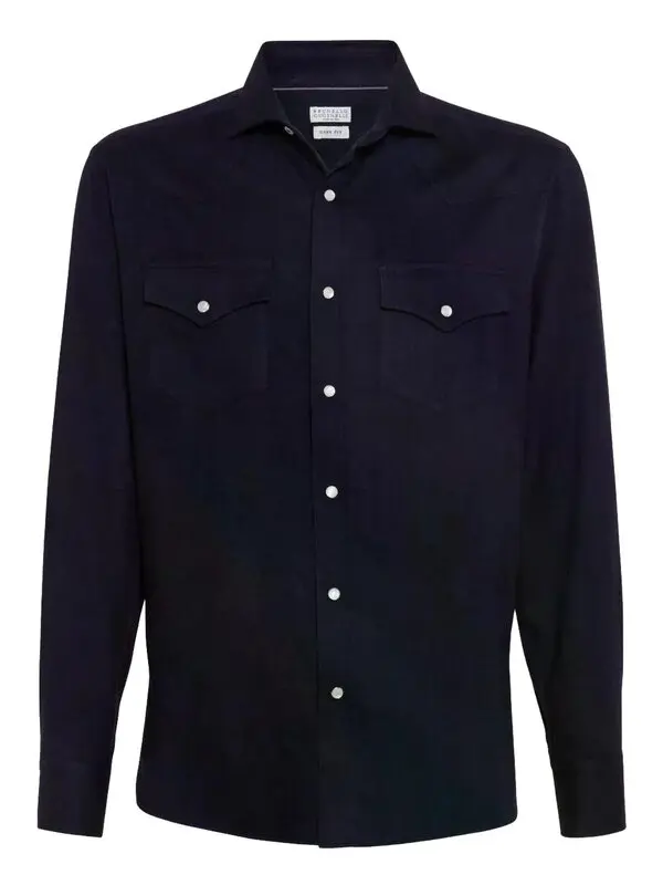 Brunello Cucinelli Easy Shirt - Blue