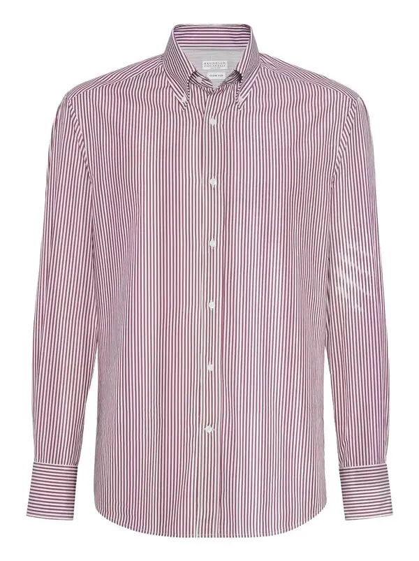 Brunello Cucinelli Striped Shirt - Pink