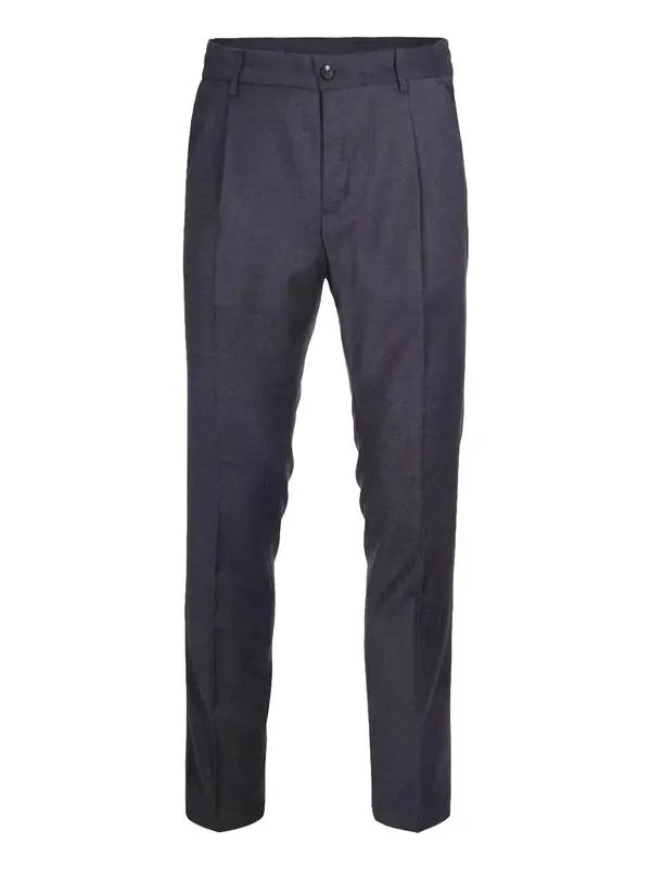 L.B.M. 1911 Buttoned Wool-blend Pants - Grey