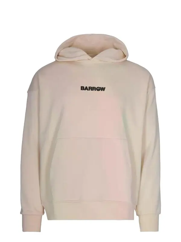 BARROW Logo-print Hoodie - Neutrals