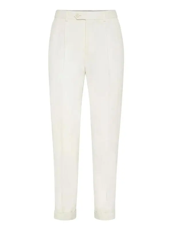 Brunello Cucinelli Straight-leg Trousers - White