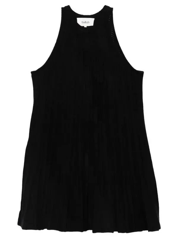 Ba&sh Sinn Ribbed Mini Dress - Black