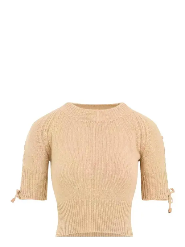 Ermanno Scervino Braided Cashmere Sweater - Neutrals