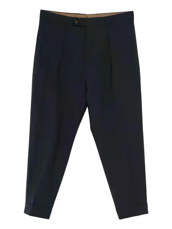 BERWICH Chiaia Pleated Trousers - Blue