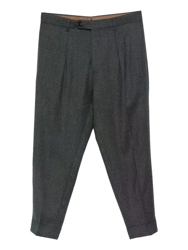 BERWICH Chiaia Pleated Trousers - Grey