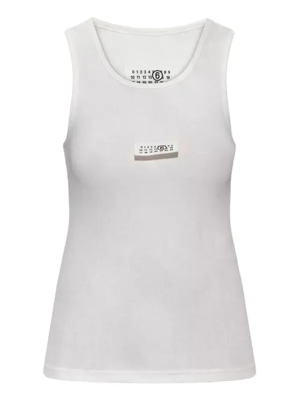 MAISON MARGIELA Cotton Tank Top - White