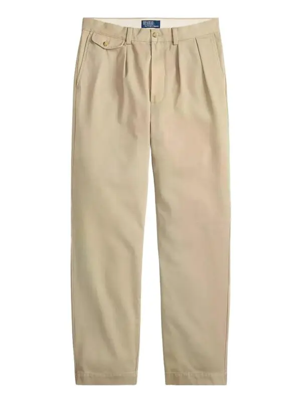 Polo Ralph Lauren Pleated Twill Trousers - Neutrals