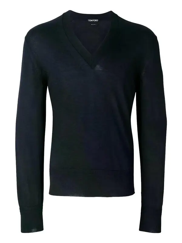 TOM FORD V-neck Sweater - Blue