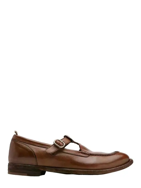 Officine Creative Buckled Leather Loafers - Brown