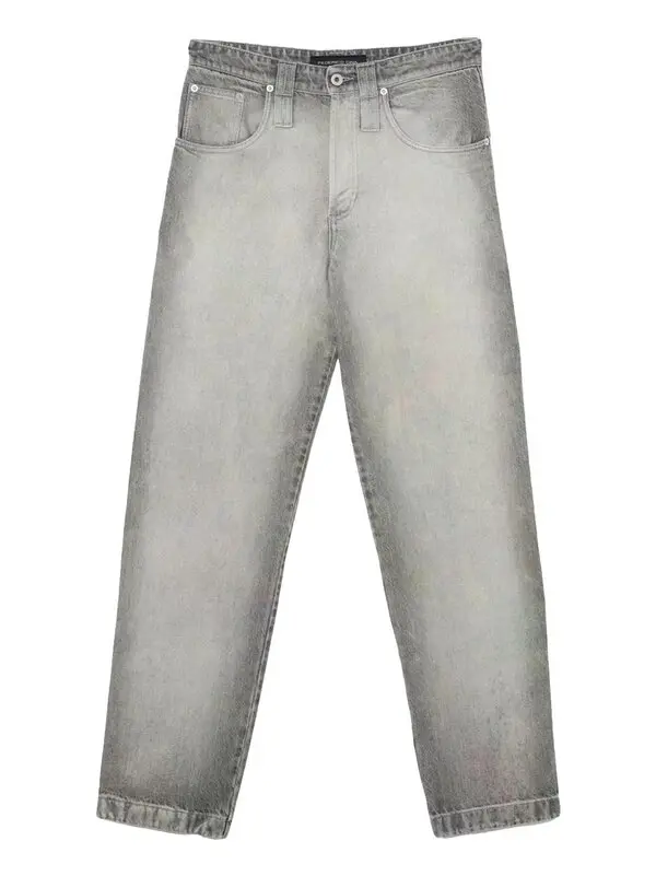FEDERICO CINA Five-pocket Buttoned Jeans - Grey