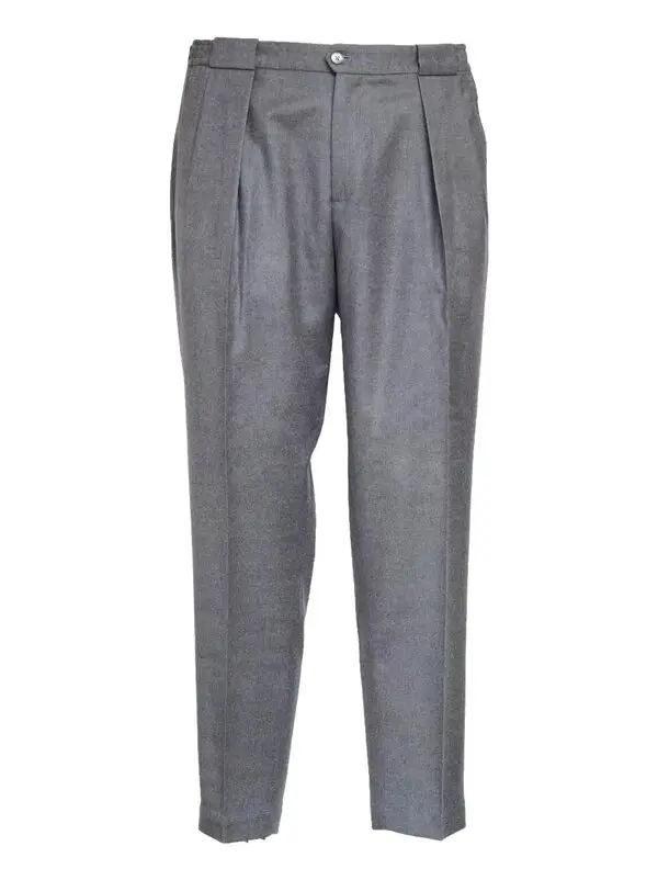 BRIGLIA 1949 Pleated Front Trousers - Grey
