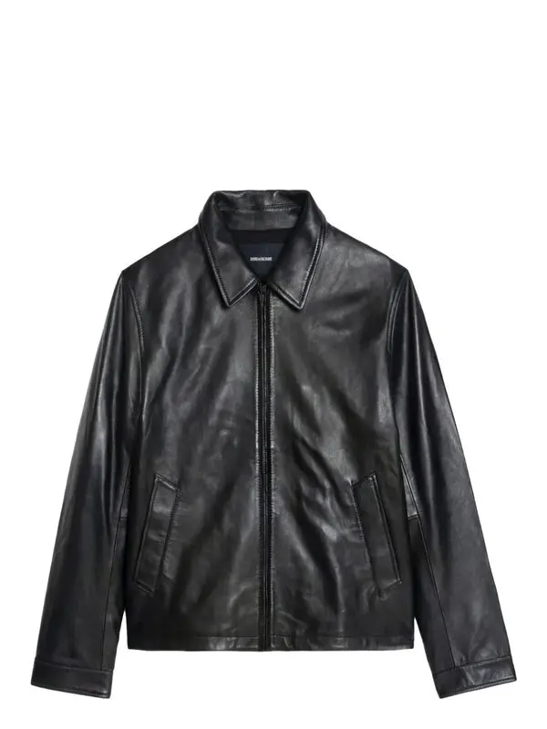 Zadig&Voltaire Loumy Leather Jacket - Black