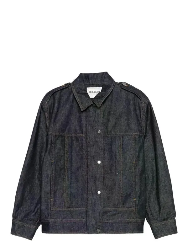 Iceberg Button Denim Jacket - Blue