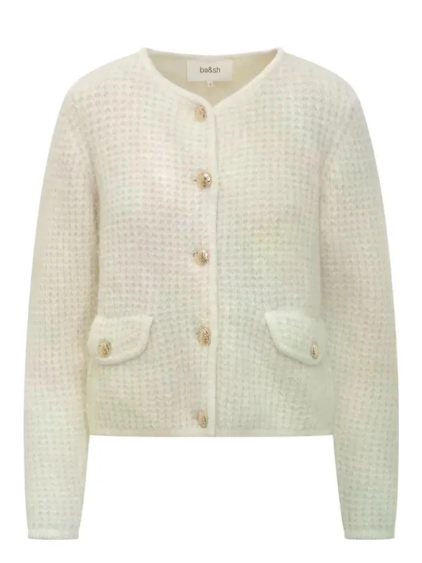Ba&sh Button Harry Cardigan - Neutrals