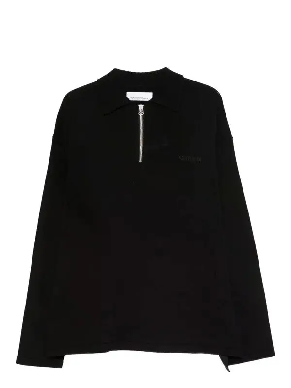 OAMC Zip Peacemaker Polo Shirt - Black