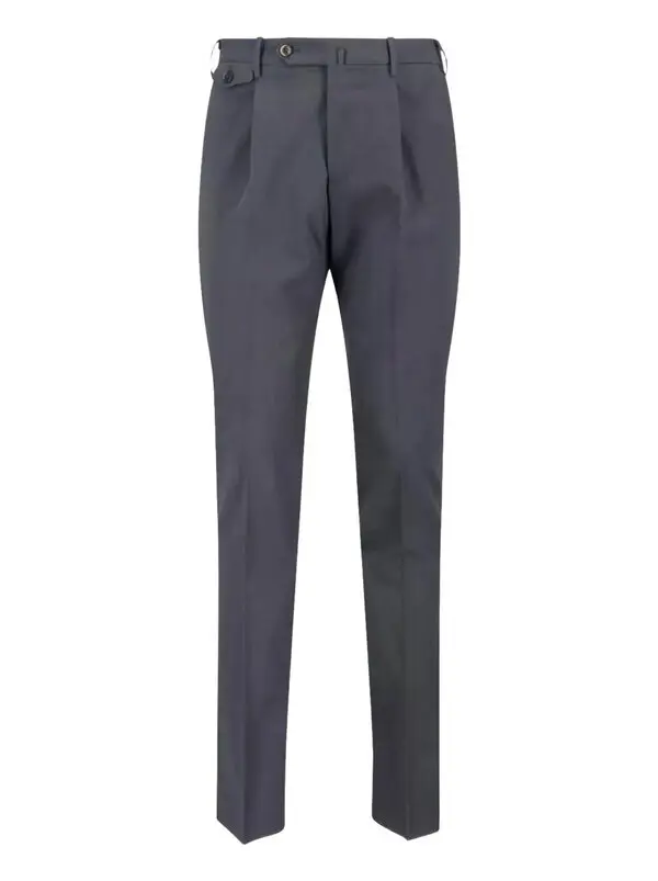 PT TORINO Pleated Tailored Trousers - Grey