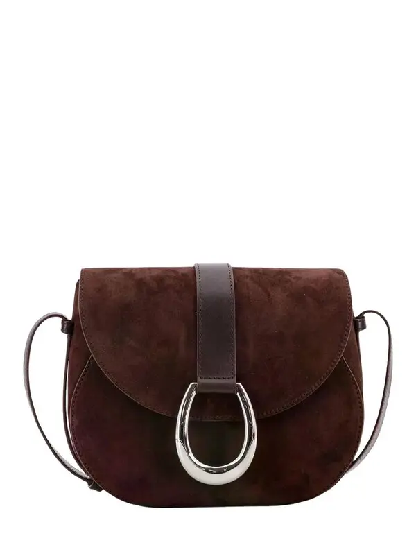 Staud Bella Saddle Crossbody Bag - Brown
