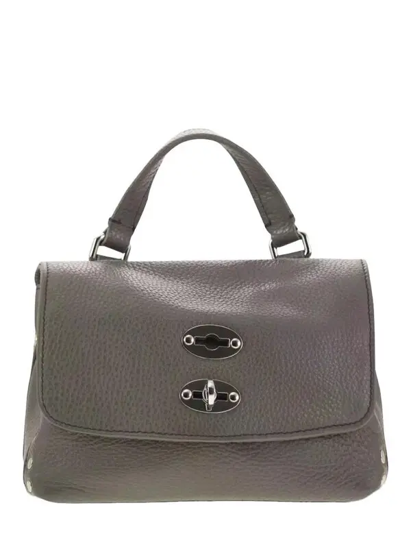 ZANELLATO Studded Leather Baby Postina Tote Bag - Grey