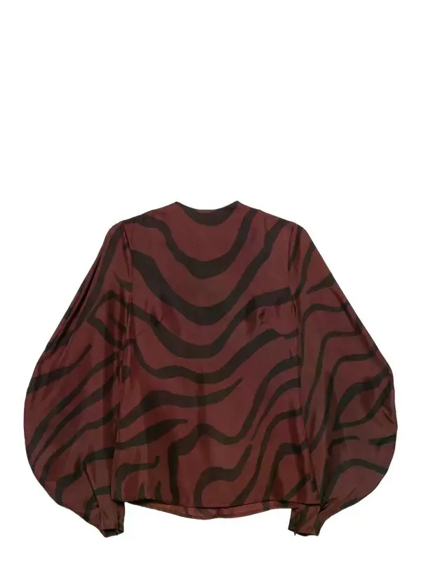 Raquel Diniz Aura Zebra-print Blouse - Red