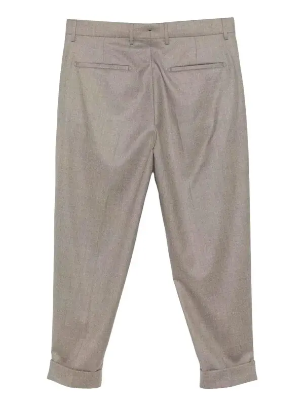 BERWICH Chiaia Pleated Trousers - Grey