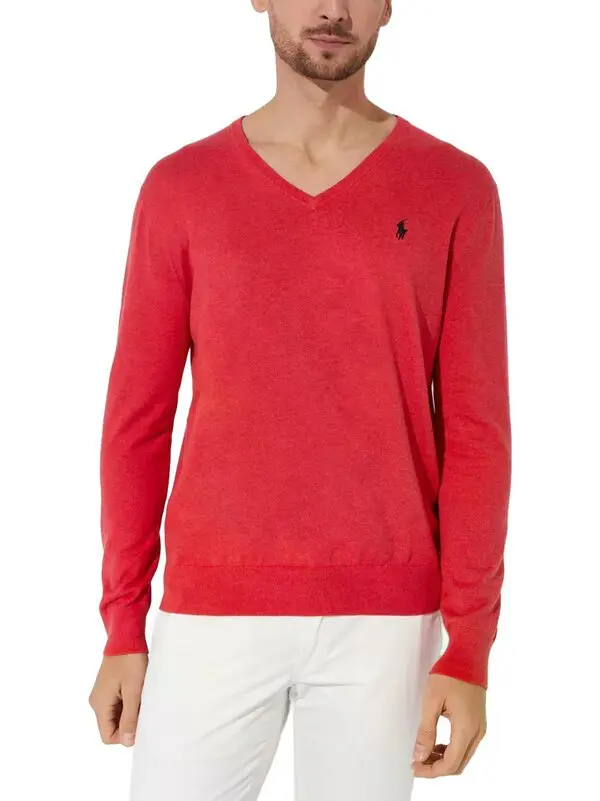Ralph Lauren Polo Pony-embroidered Jumper - Red