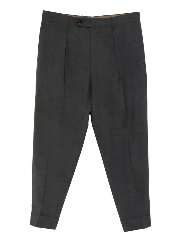 BERWICH Chiaia Pleated Trousers - Grey