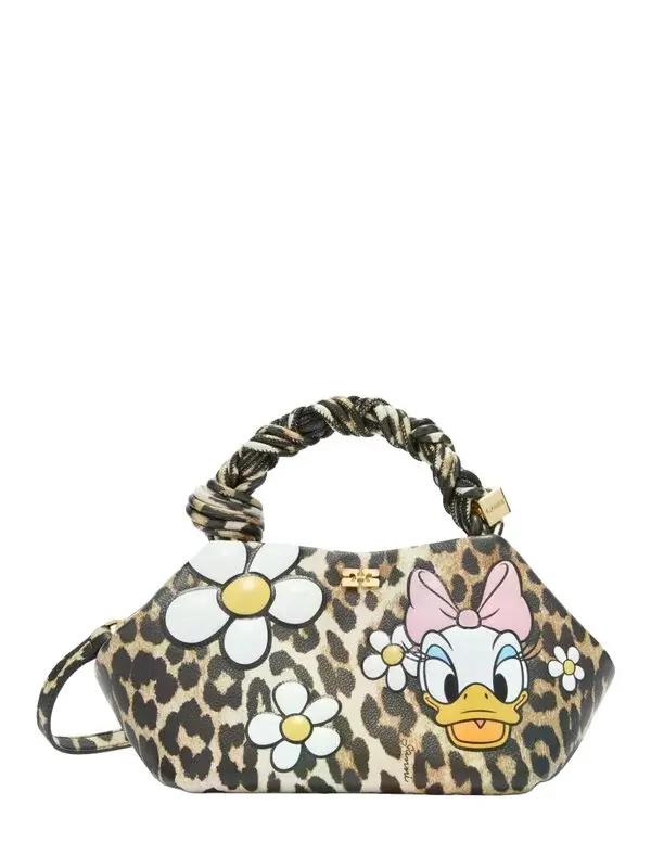GANNI X Disney Leopard-print Tote Bag - Brown
