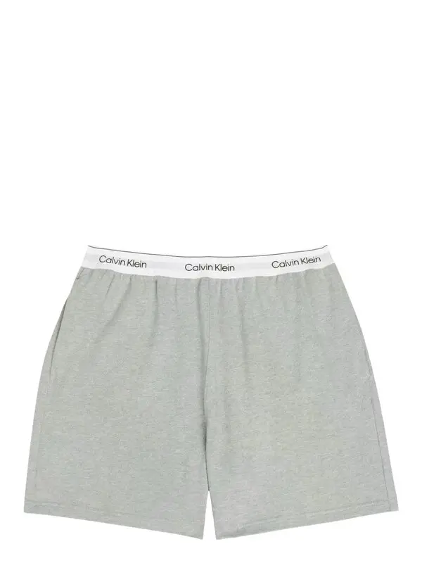 Calvin Klein Jersey Elasticated-waist Shorts - Grey