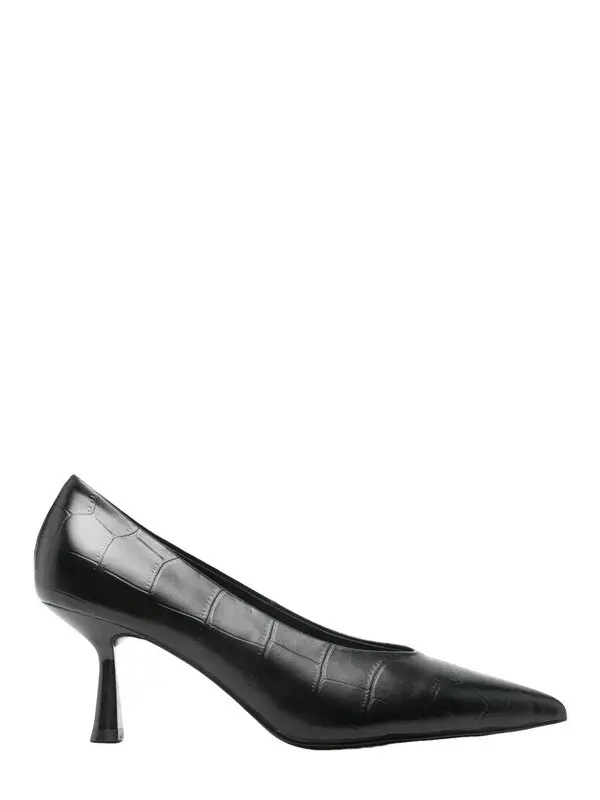 BIBI LOU 70mm Pointed Textured Pumps - Black