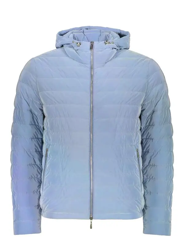 MOORER Hooded Padded Jacket - Blue
