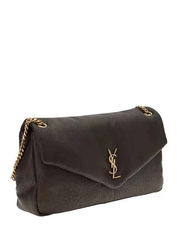 Saint Laurent Large Calypso Shoulder Bag - Brown