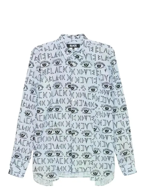 BLACK COMME DES GARÇONS Cut Collar Shirt - Blue