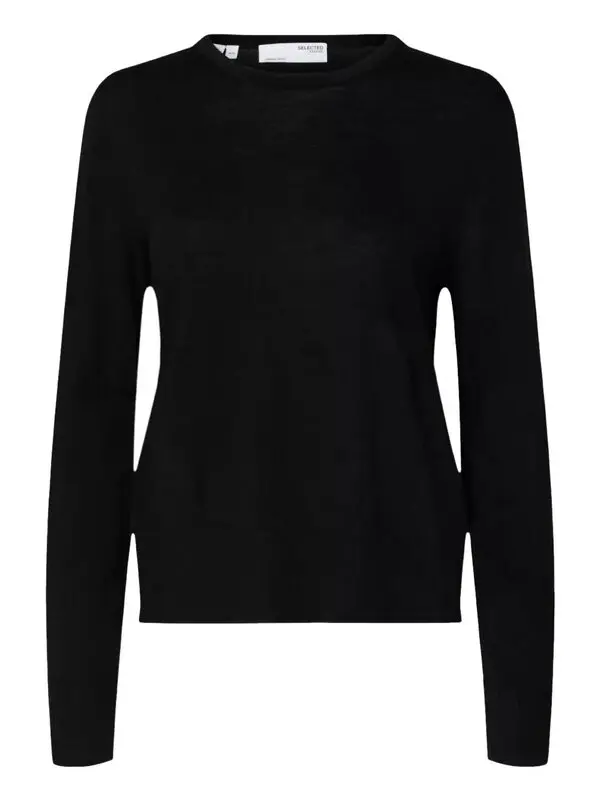 SELECTED Long-sleeve Sweater - Black