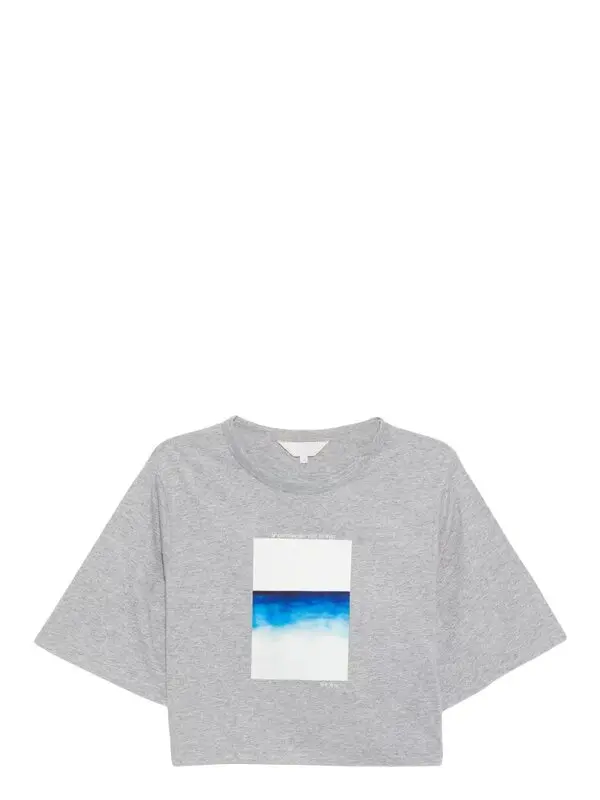 TO B. BY AGNÈS B. Sea-print T-shirt - Grey