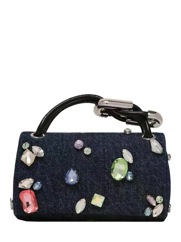 Marc Jacobs Embellished Top-handle Clutch - Blue