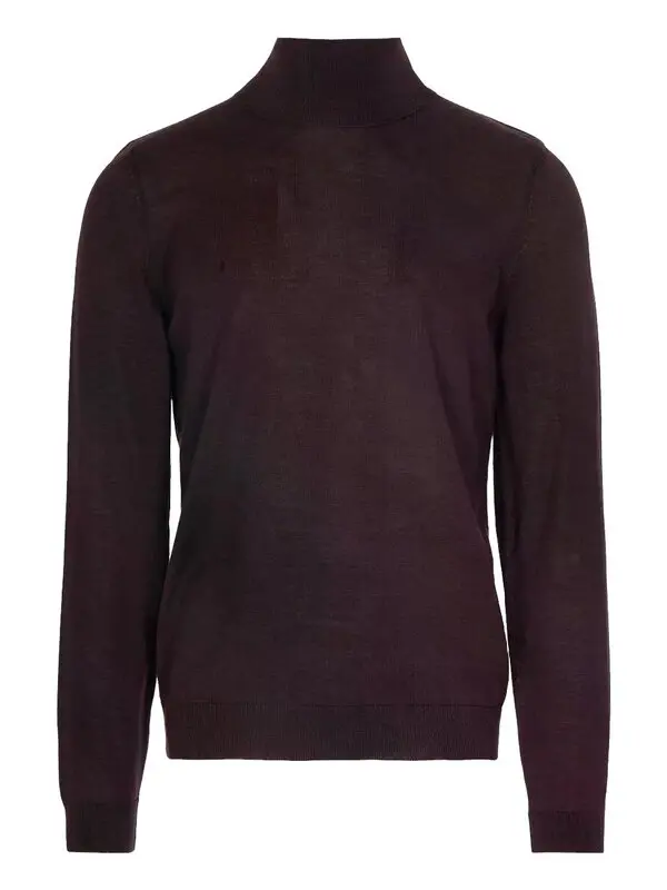 BOSS Roll-neck Sweater - Brown