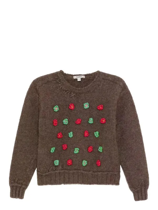 PHIPPS Crew Neck Jumper - Brown