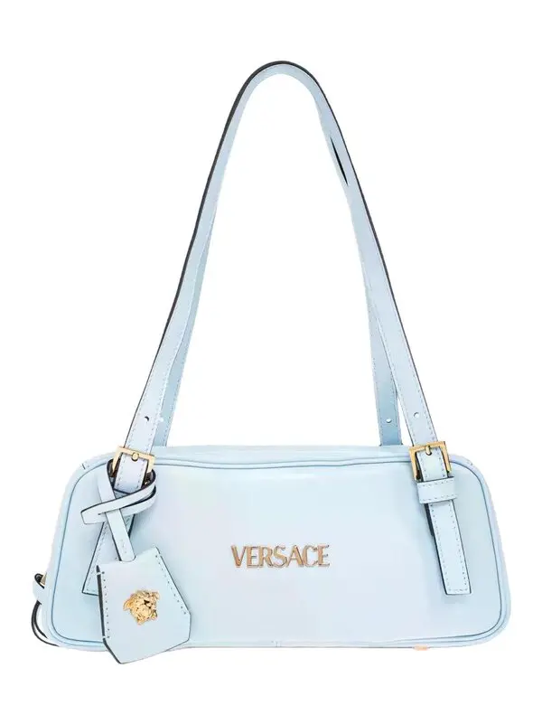 Versace Tag Shoulder Bag - Blue
