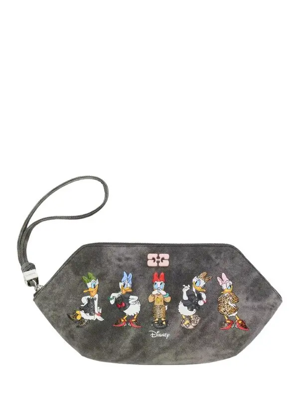 GANNI X Disney Printed Makeup Bag - Grey