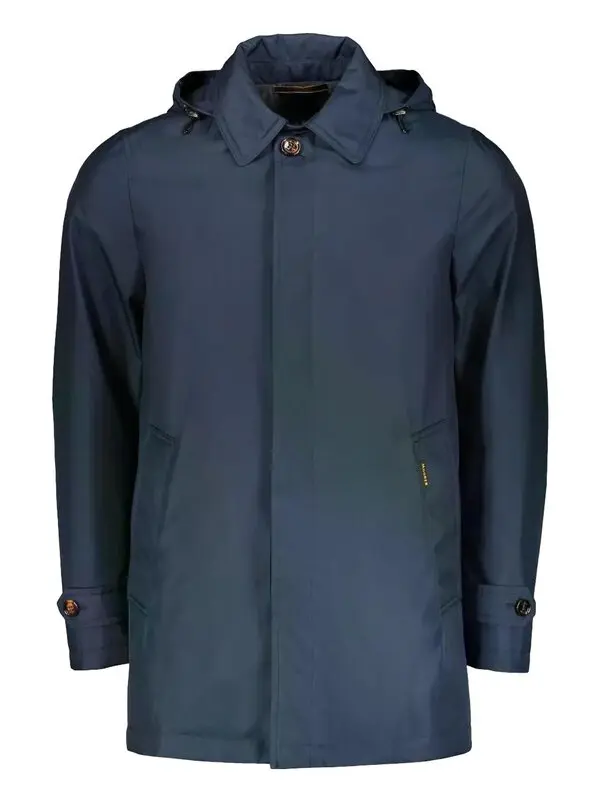MOORER Hooded Jacket - Blue