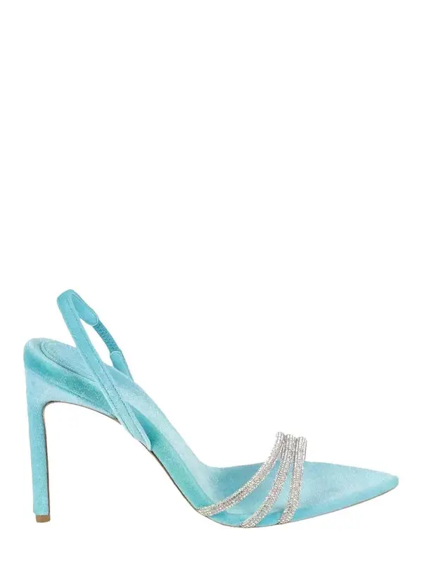 BETTINA VERMILLON 110mm Roxy Crystal-embellished Slingback Sandals - Blue