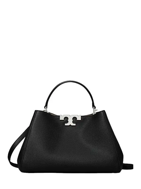 Tory Burch Eleanor Leather Satchel - Black