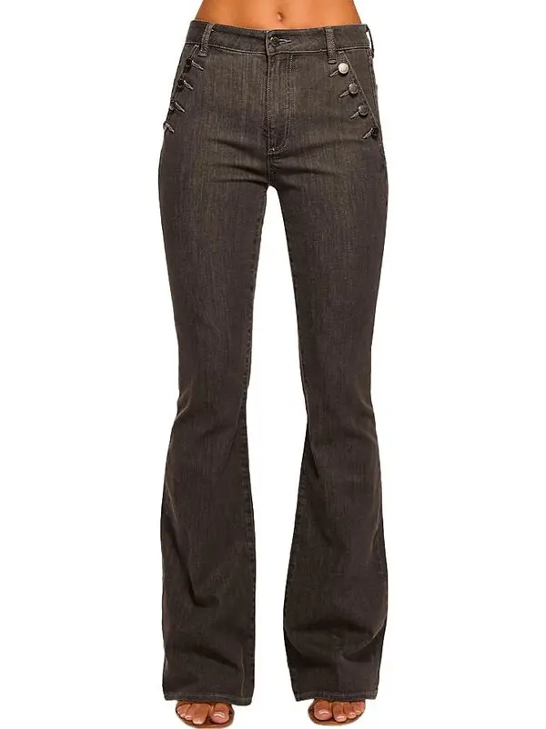 Ramy Brook Helena High-rise Flare Jeans - Grey Wash